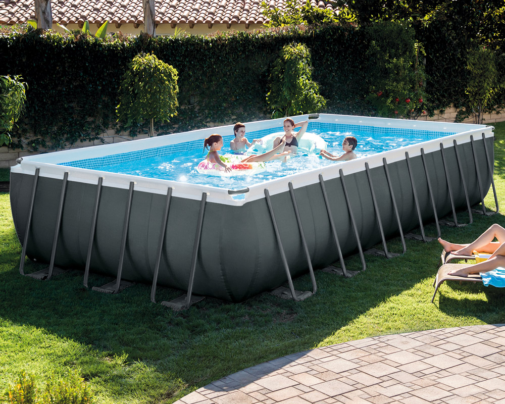 INTEX Komplettset Ultra XTR Frame Pool 732x366x132cm Sandfilter INTEX Komplettset Ultra XTR Frame Pool 732x366x132cm Sandfilter